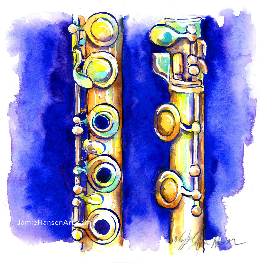 Art for your Music Room | Fine art in watercolor by Jamie Hansen ...