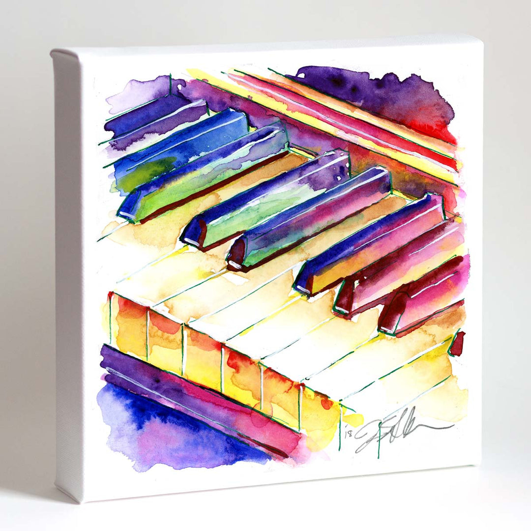 Cunningham Colorful Piano Keyboard Painting – Jamie Hansen Art